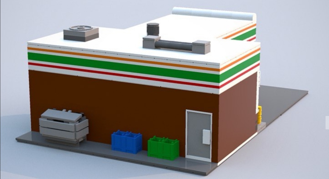 MOC: 7/11 Gas Station – The Brick Post!