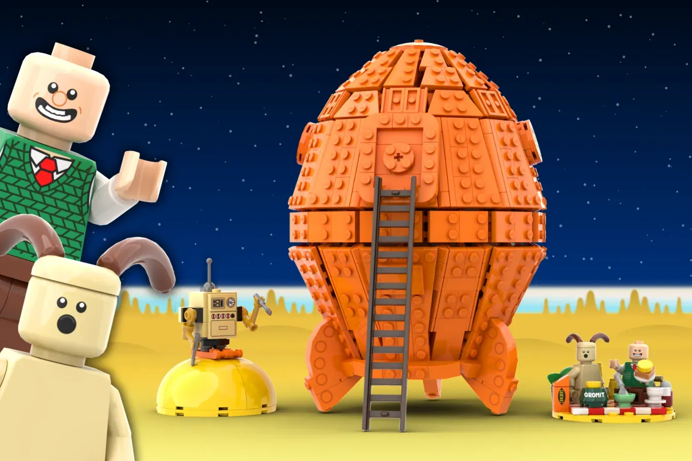 LEGO Ideas Feature: Wallace & Gromit – A Grand Day Out By Vaicko – The ...